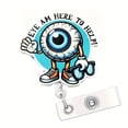 2D Humorous Optometry Badge Reel - Retractable ID Clip for Eye Care ...