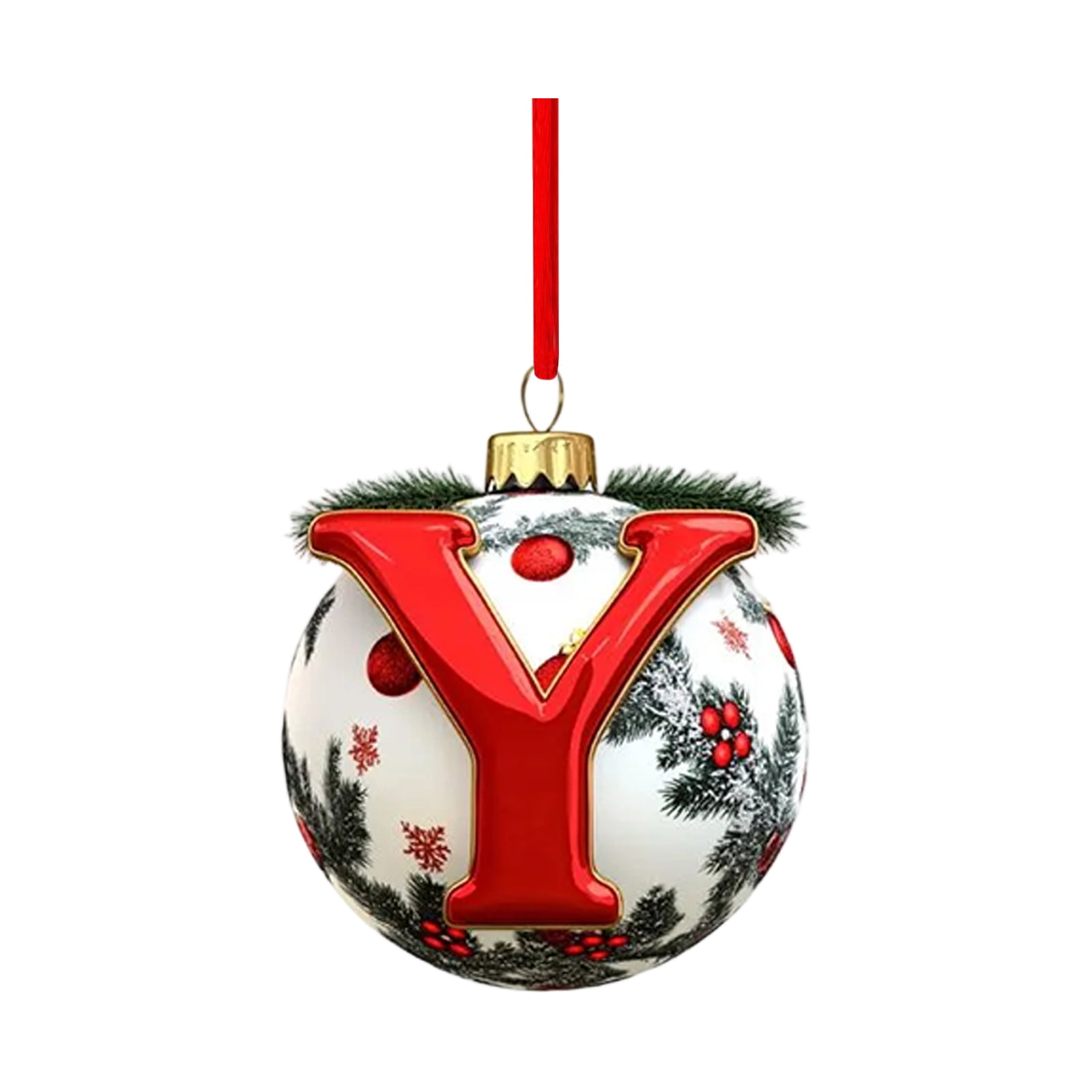 2D Letter Christmas Ornaments Collection, Complete Alphabet for ...