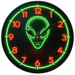 Neon Wall Clocks for Home Decor Vibrant Artistic Wall Timepieces