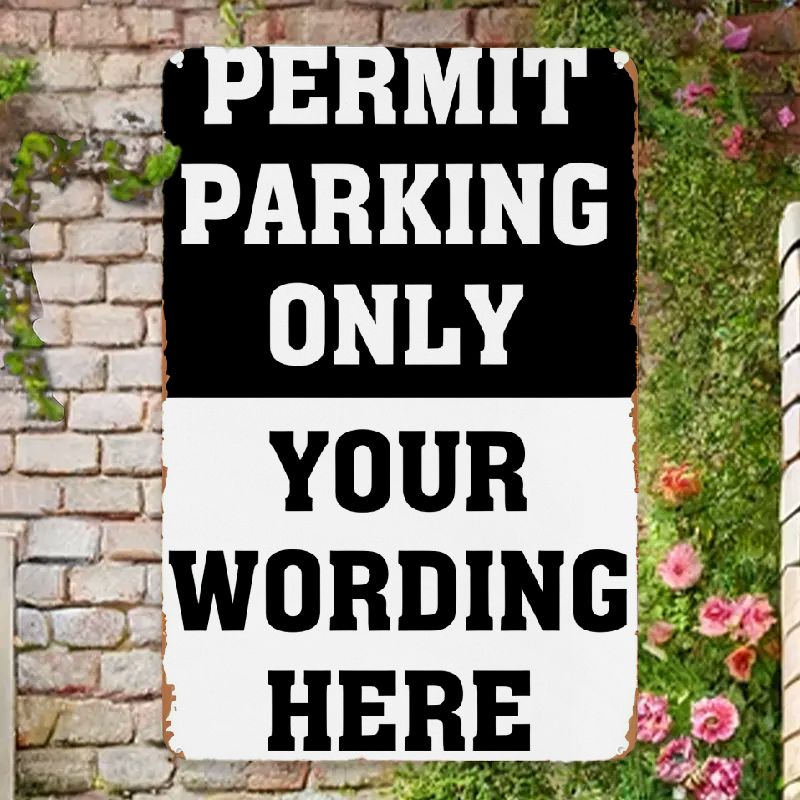2D Player Parking Only" Aluminum Sign - 8x12 inch Rectangular Wall Art ...