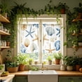 2D Printed Kitchen Curtain Short Panels Washable Valance Set Decorative ...