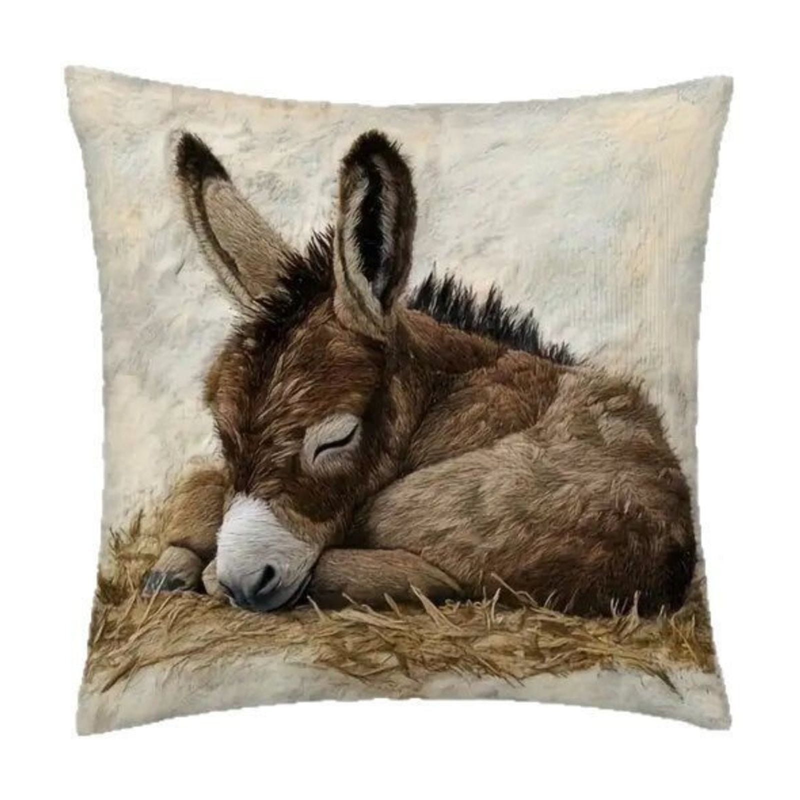 2D Printed Pillowcase With Adorable Sleeping Donkey Design Non ...