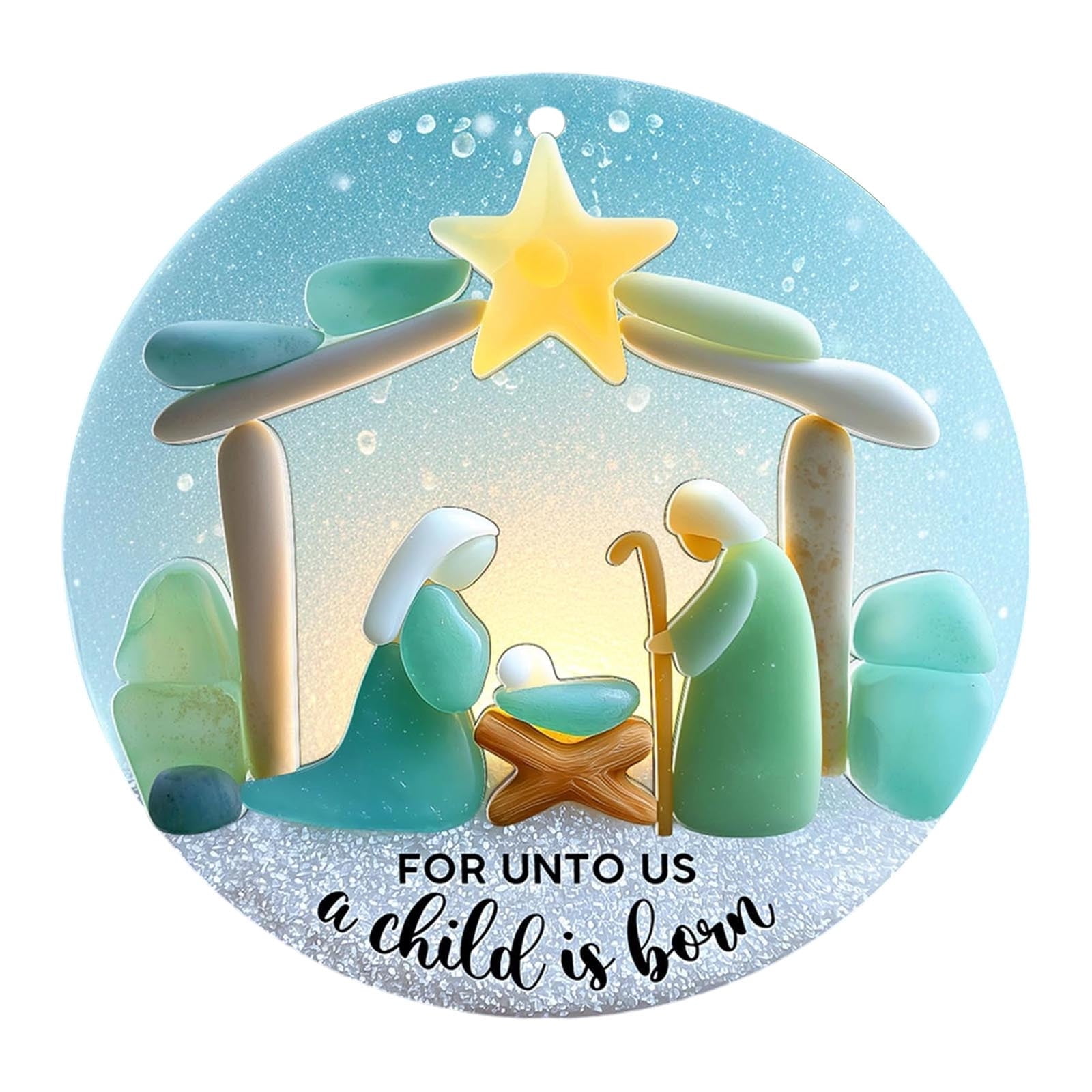 2D Round Acrylic Hanging Decorations, Women's Religious Gifts, the ...