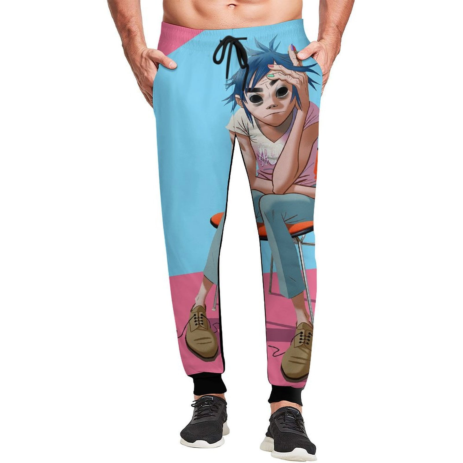2D Song Gorillaz Mens Sweatpants Joggers Pants 3D Printing Casual ...
