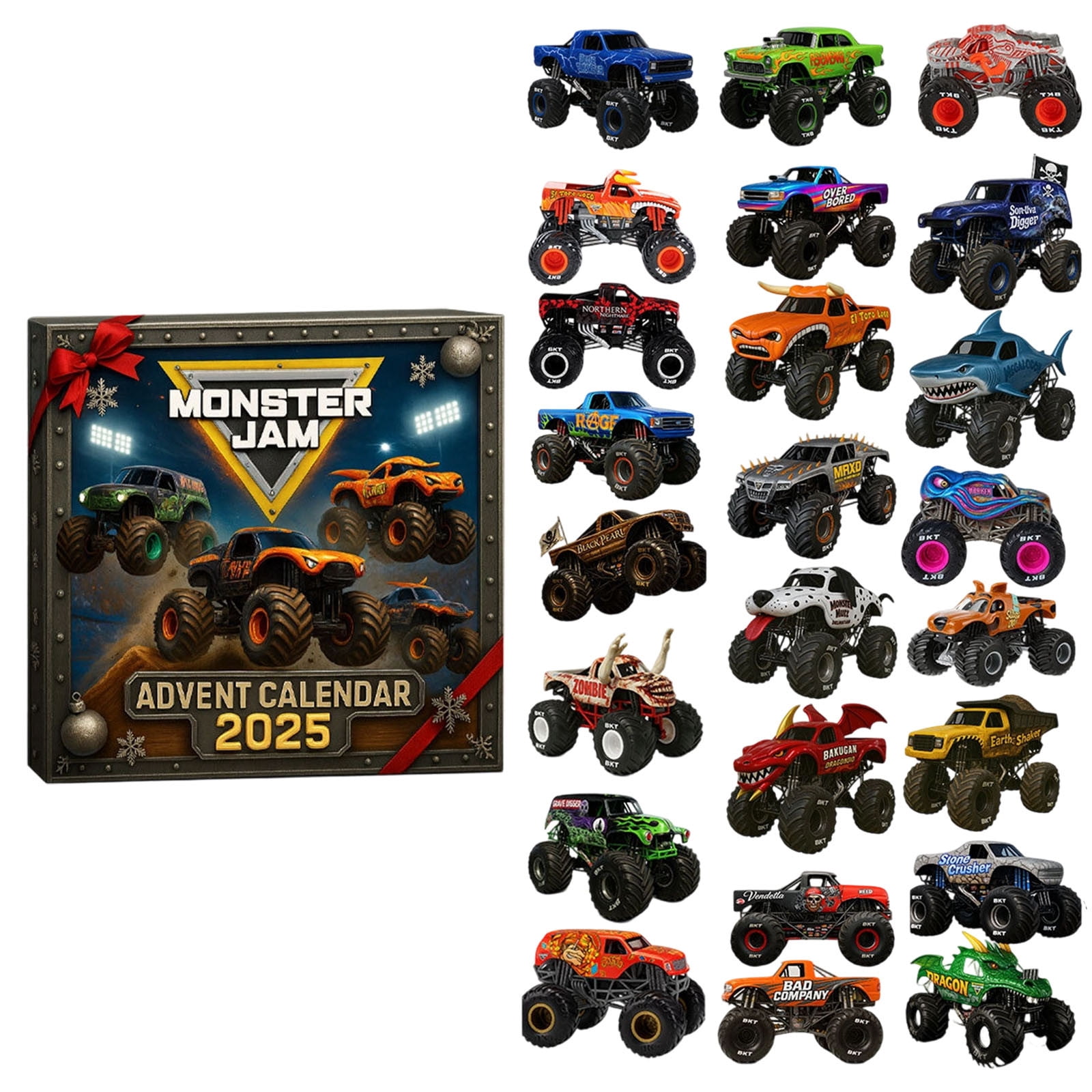 2D Surprise Countdown Calendar with 24 Days of Mini Collectible Figures ...