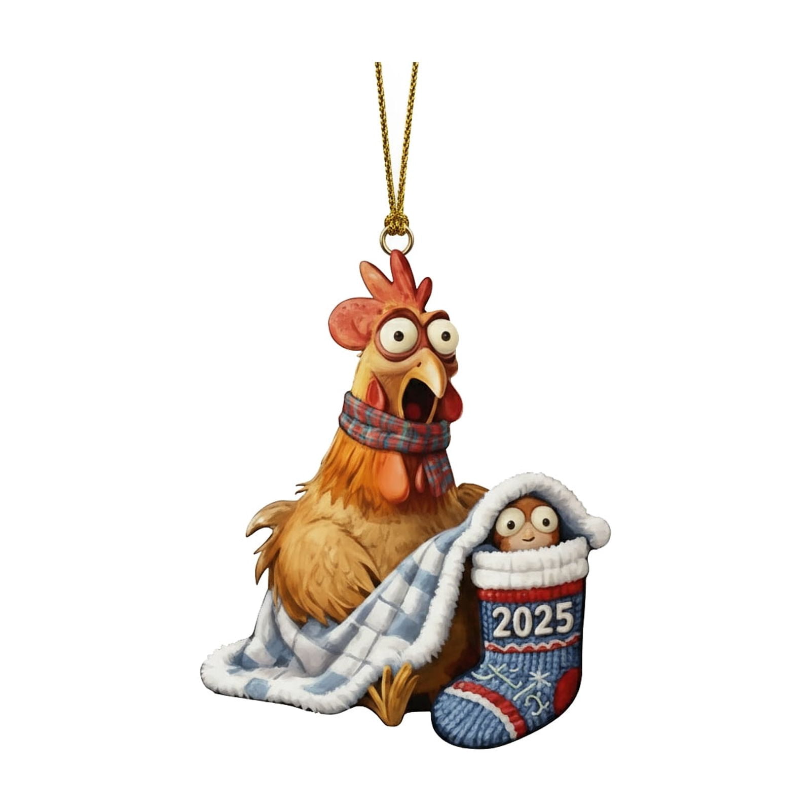 2D Thanksgiving Turkey Pendant Christmas Tree Decoration, Acrylic Home ...