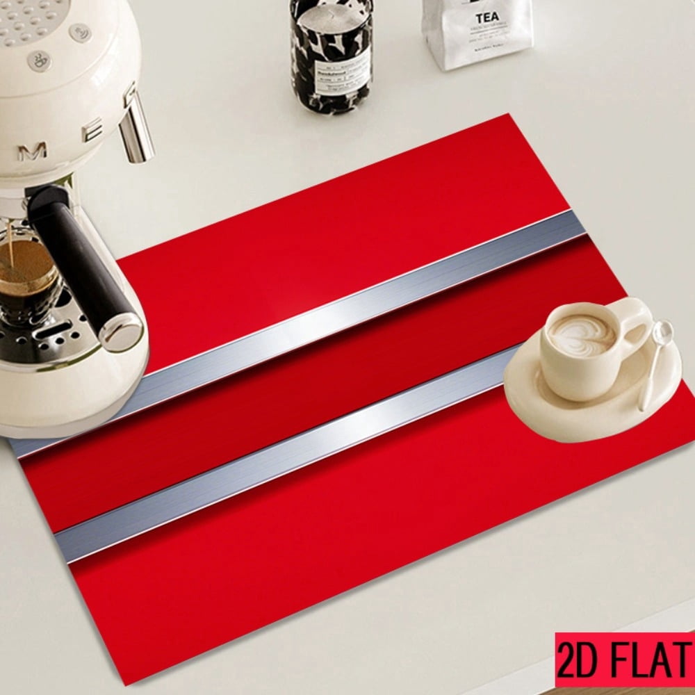 2D flat 1 kitchen stove cover, simple and artistic pattern design ...