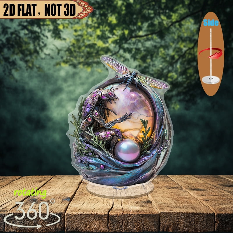 [2D flat] 1PC Rotating acrylic centerpiece features a luminous locket ...