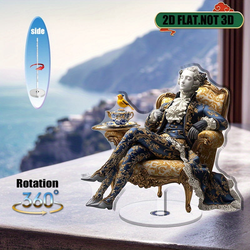 [2D flat] 1PC Rotating acrylic display featuring the Teacup Viscount in ...