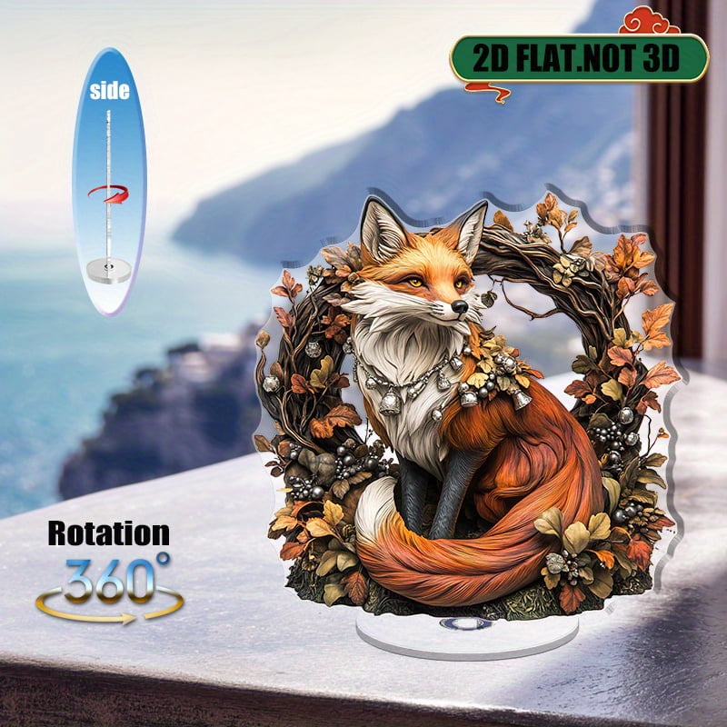 [2D flat] 1PC Rotating acrylic display featuring a charming ...