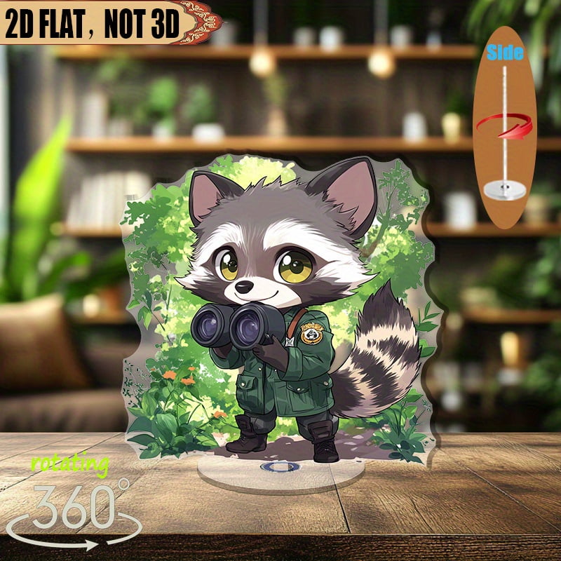 [2D flat] 1PC Rotating acrylic display featuring a charming male ...