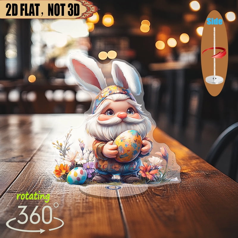 [2D flat] 1PC Rotating acrylic display featuring a chubby dwarf with a ...