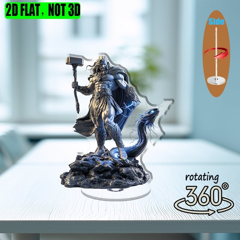[2D flat] 1PC Rotating acrylic display featuring the lightning god with ...