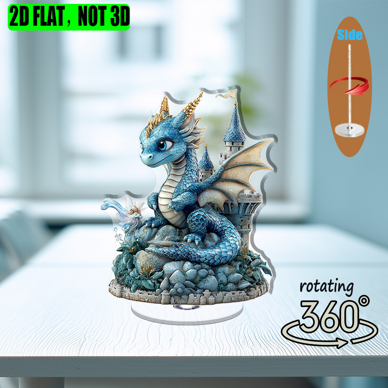 [2D flat] 1PC Rotating acrylic display featuring a mischievous ...