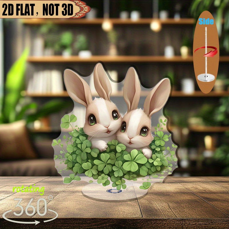 [2D flat] 1PC Rotating acrylic display featuring two mischievous ...