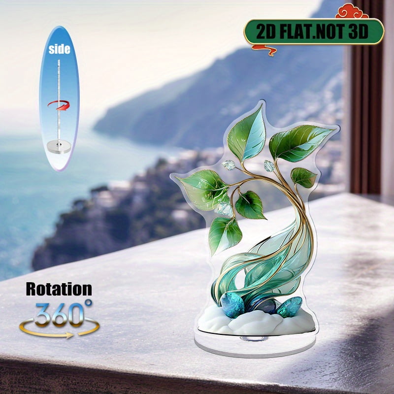 [2D flat] 1PC Rotating acrylic display featuring vibrant ...