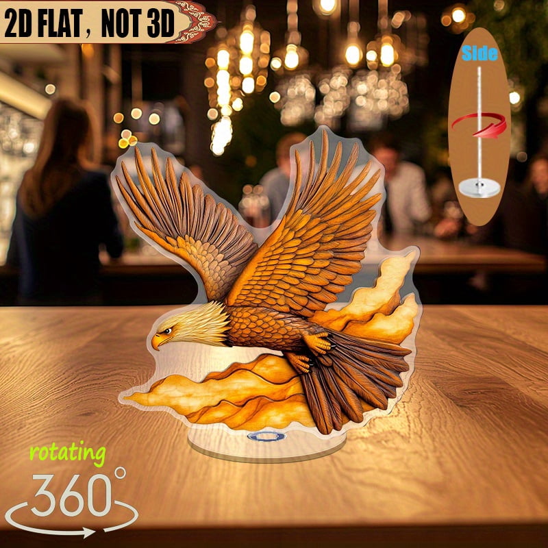 [2D flat] 1PC Rotating acrylic display piece featuring a romantic Art ...