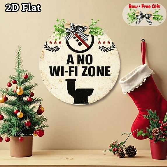 2D flat, a 12 - inch wooden sign. A NO WI - FI ZONE. Beautiful ...