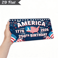 2D flat, an aluminum decorative sign, America 1776 2026 250th Birthday ...