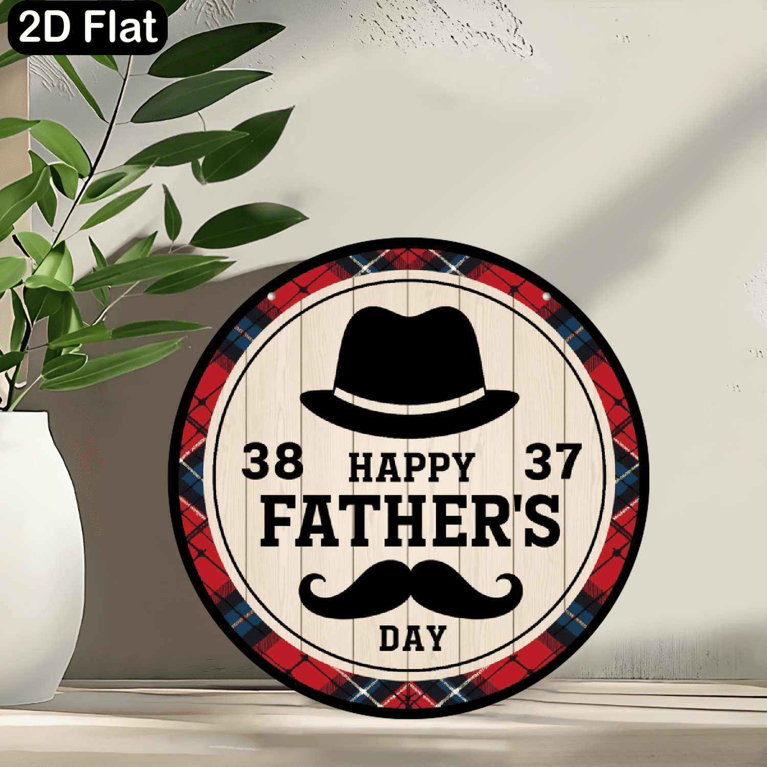 2D flat, an 8 - inch wooden sign. 38 HAPPY 37 FATHER'S DAY. Beautiful ...