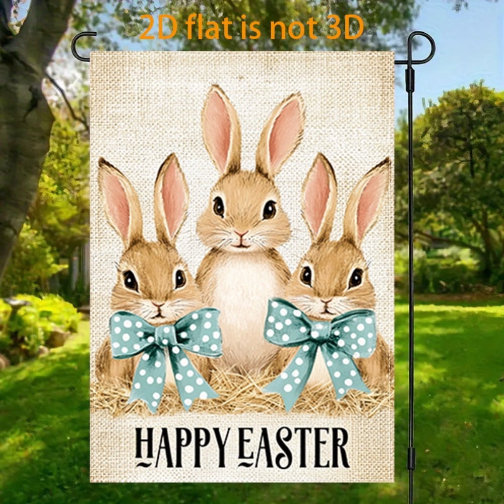 2D plane, 1 2D plane Easter-themed courtyard garden flag, vertical ...