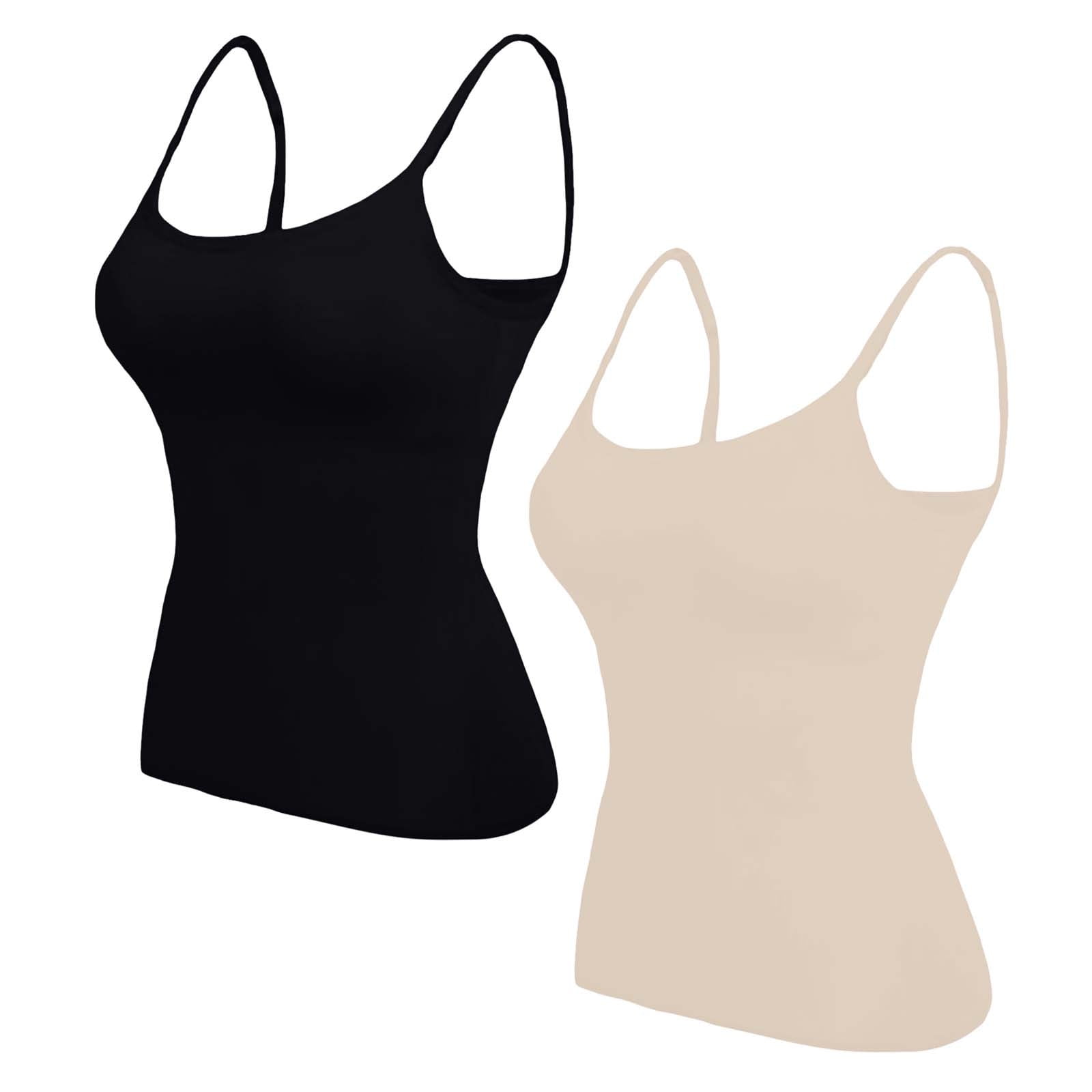 2DXuixsh 2Pcs Women's Camisole Top Tummy Waist Control Body Shapewear ...