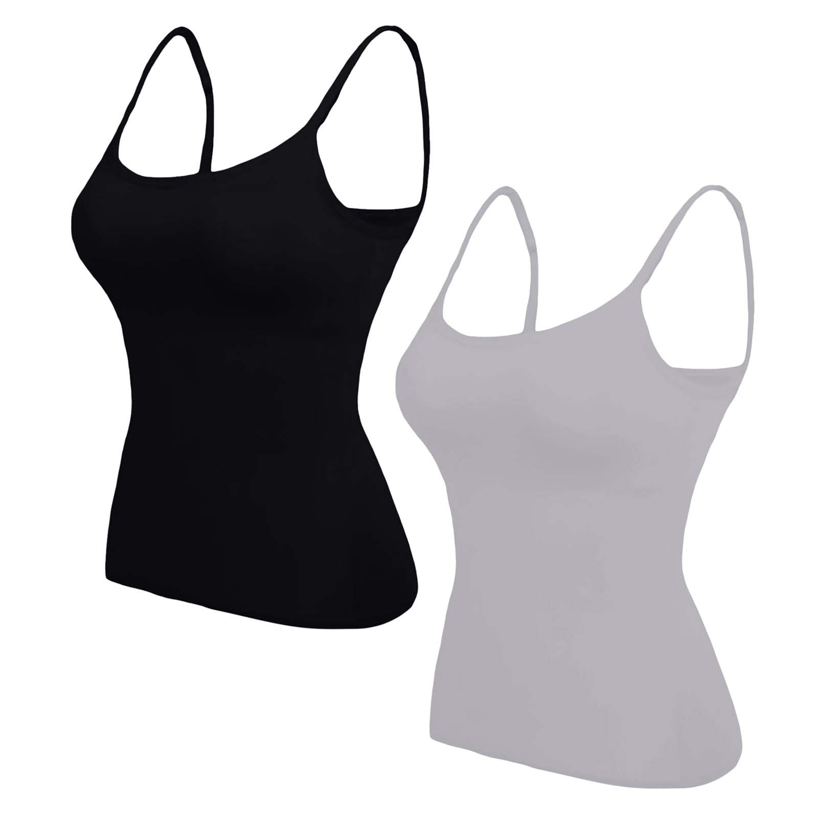 2DXuixsh 2Pcs Women's Camisole Top Tummy Waist Control Body Shapewear ...