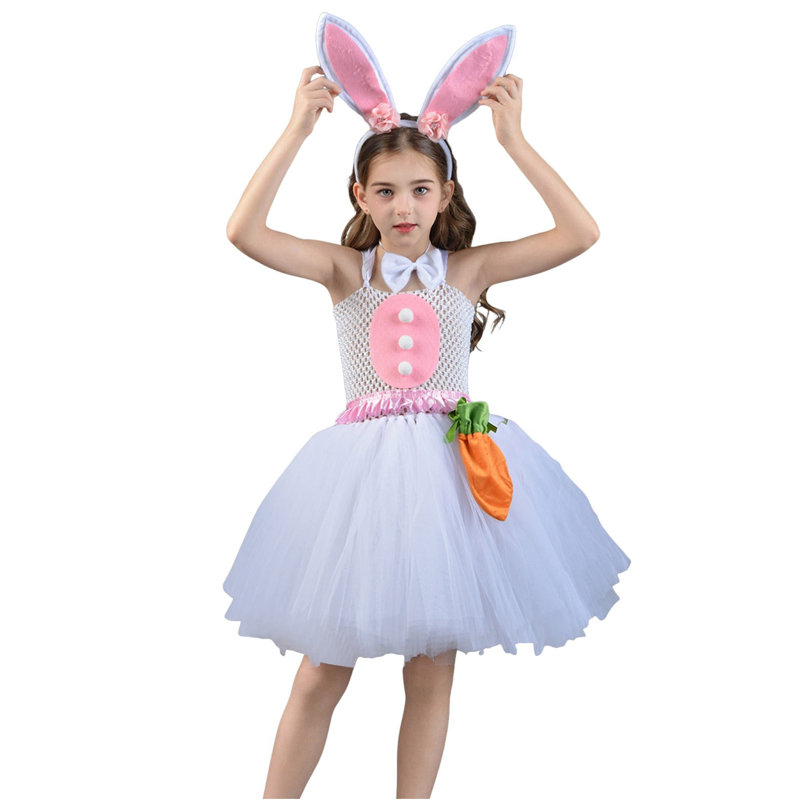 2DXuixsh 5Pcs Girls Dresses Set Easter Bunny Casual Swing Dresses for ...