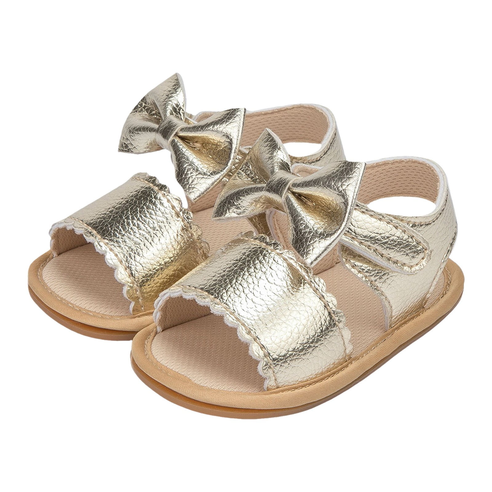 2DXuixsh Baby Girls Boys Sandals Soft Sole Non Slip Baby Sandals Comfort Summer Outdoor Casual ...