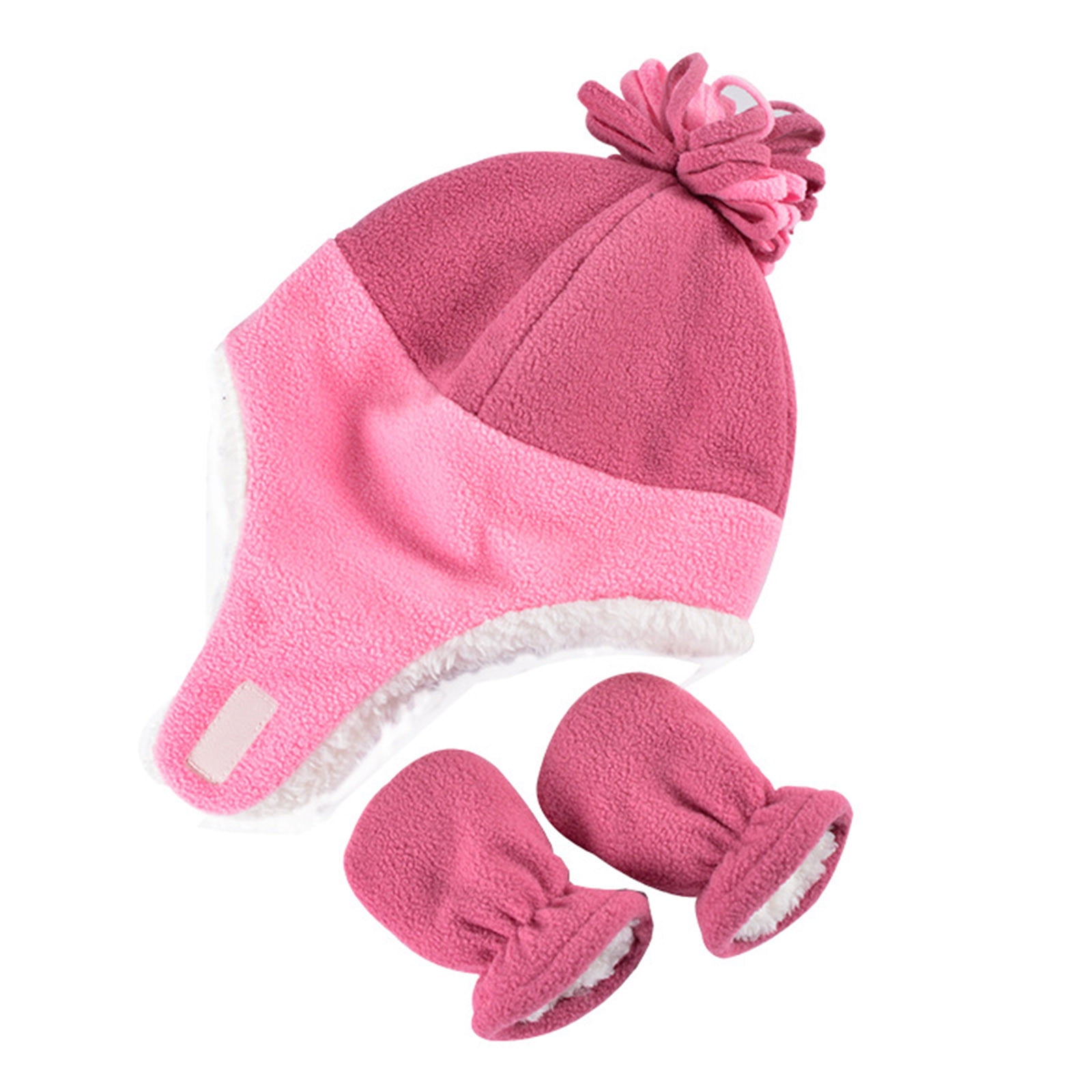 2DXuixsh Baby Mittens and Hat Set Toddler Baby Girls Boys Soft Warm ...