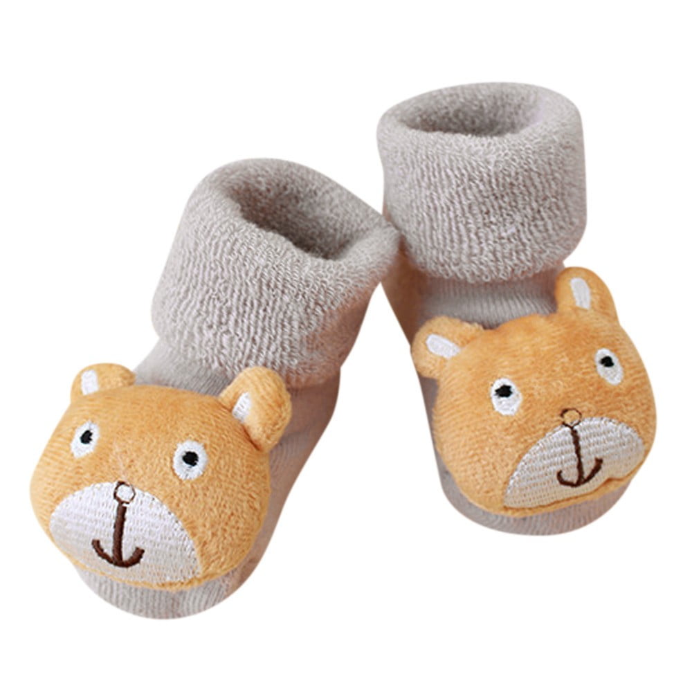 2DXuixsh Baby Name Signs for Slip Shoes Kids Slipper Baby Warm Cartoon ...