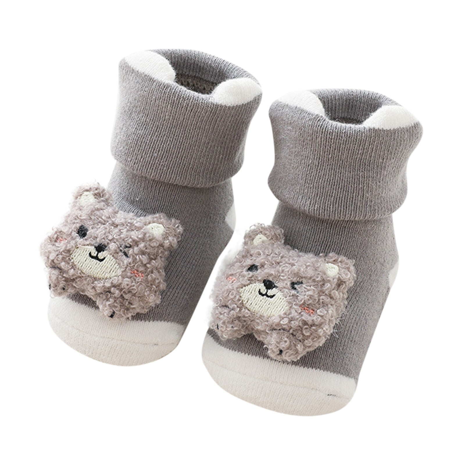 2DXuixsh Boys Socks Warm Winter Baby Socks Cartoon Coral Velvet Warm ...