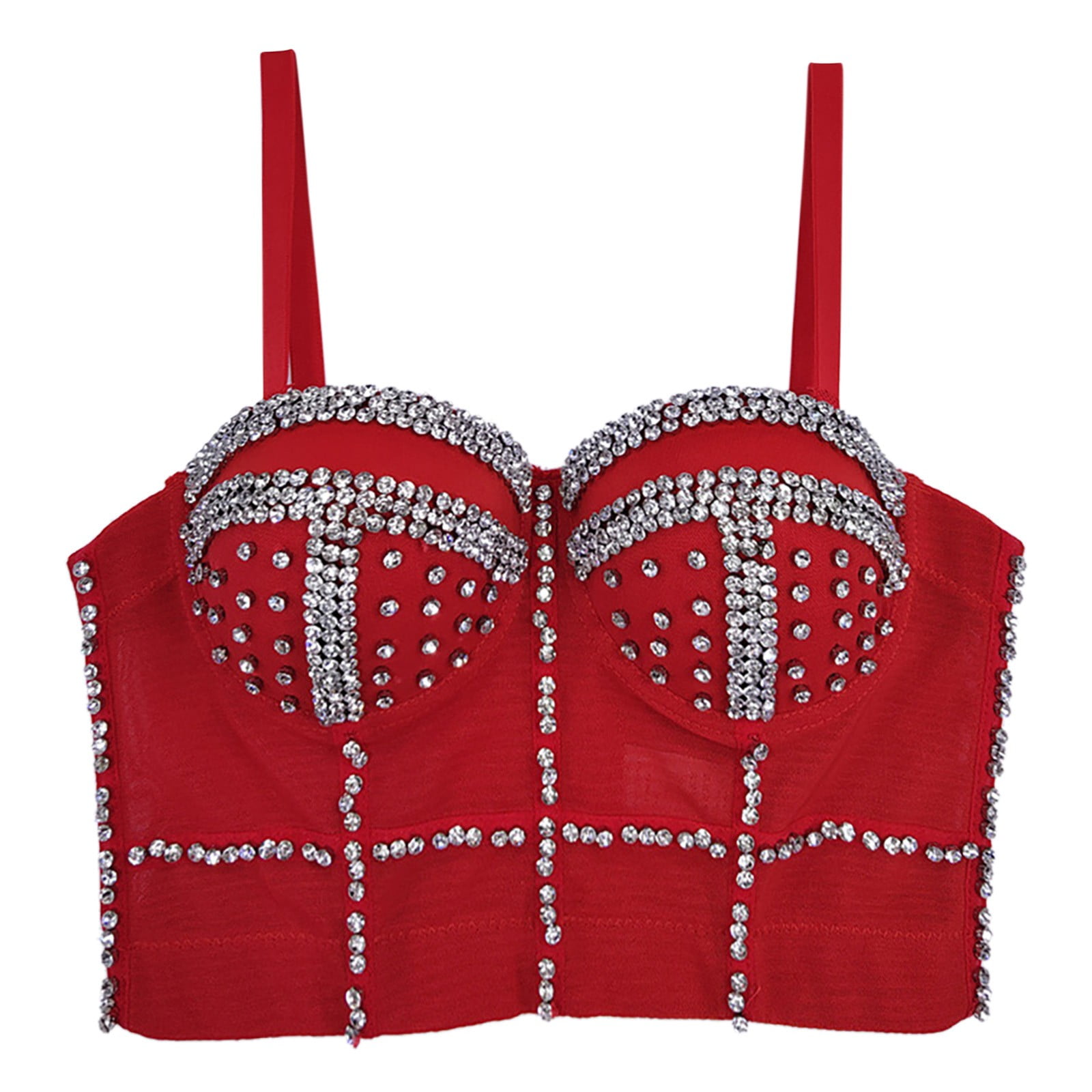 2DXuixsh Bra Set Bodysuits for Plus Size Women Deep V Bow with Diamond ...