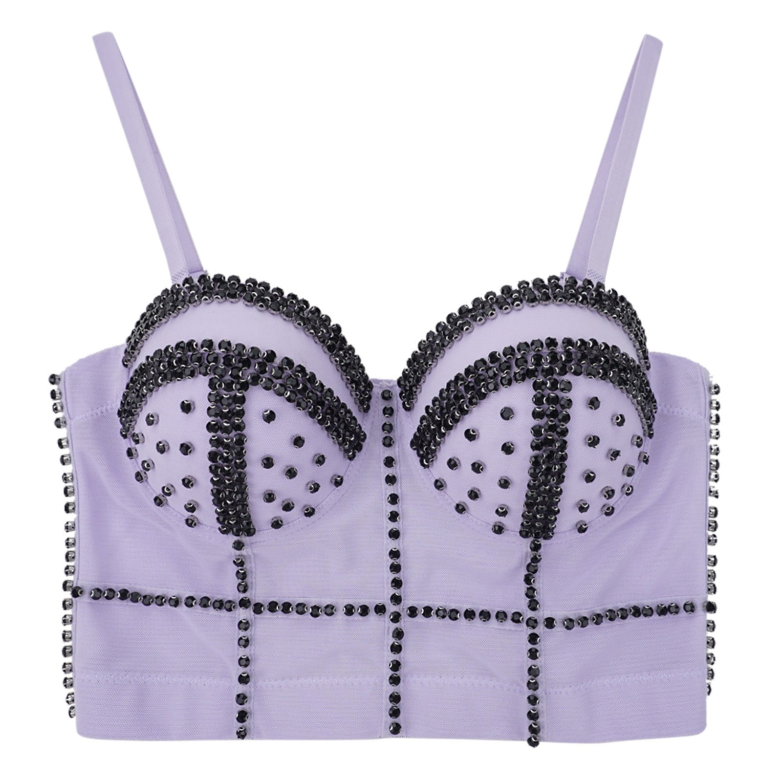 2DXuixsh Bra Set Bodysuits for Plus Size Women Deep V Bow with Diamond ...