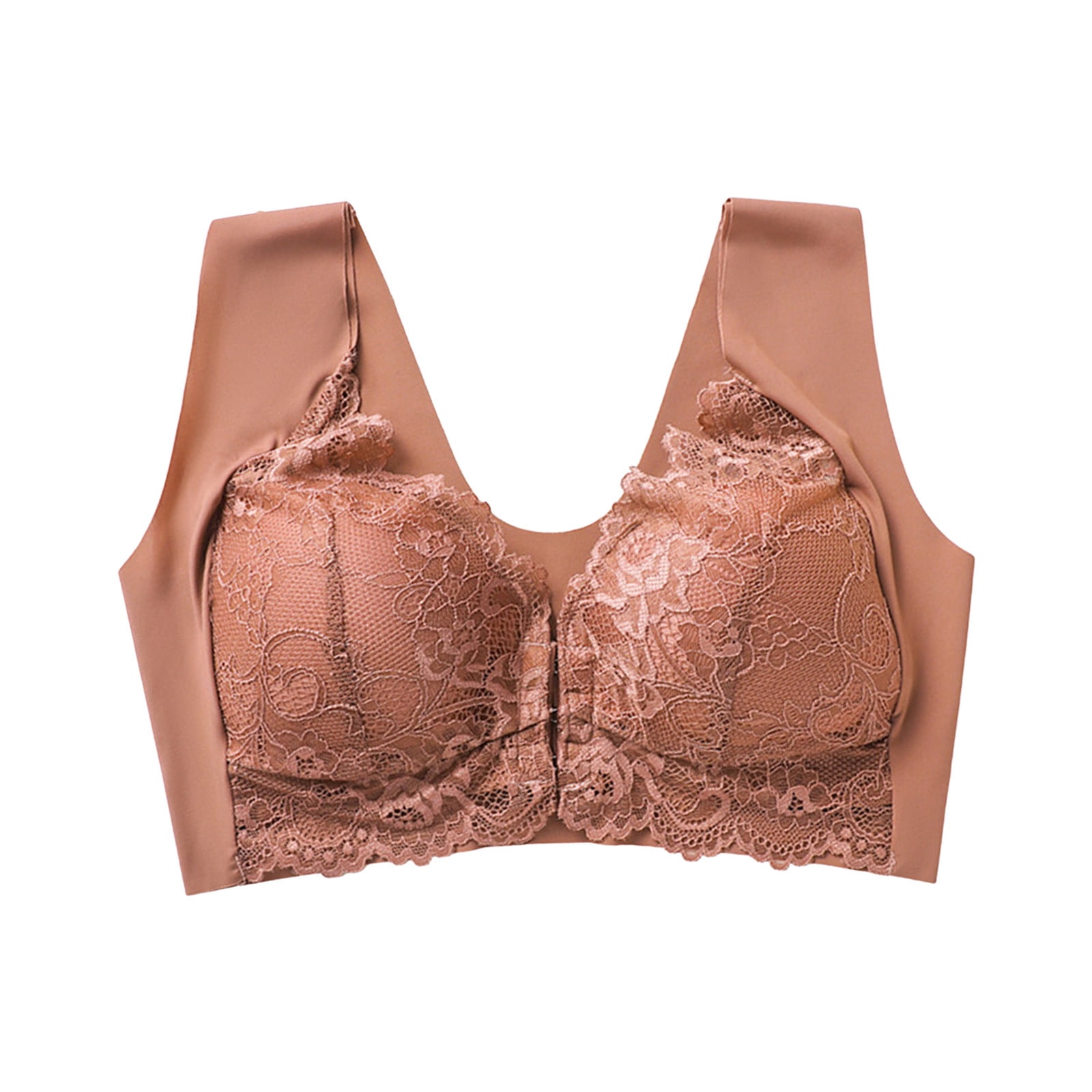 2DXuixsh Bras for Women Full Coverage Bras Plus Size Lifting Lace Bra Soild Color Seamless ...