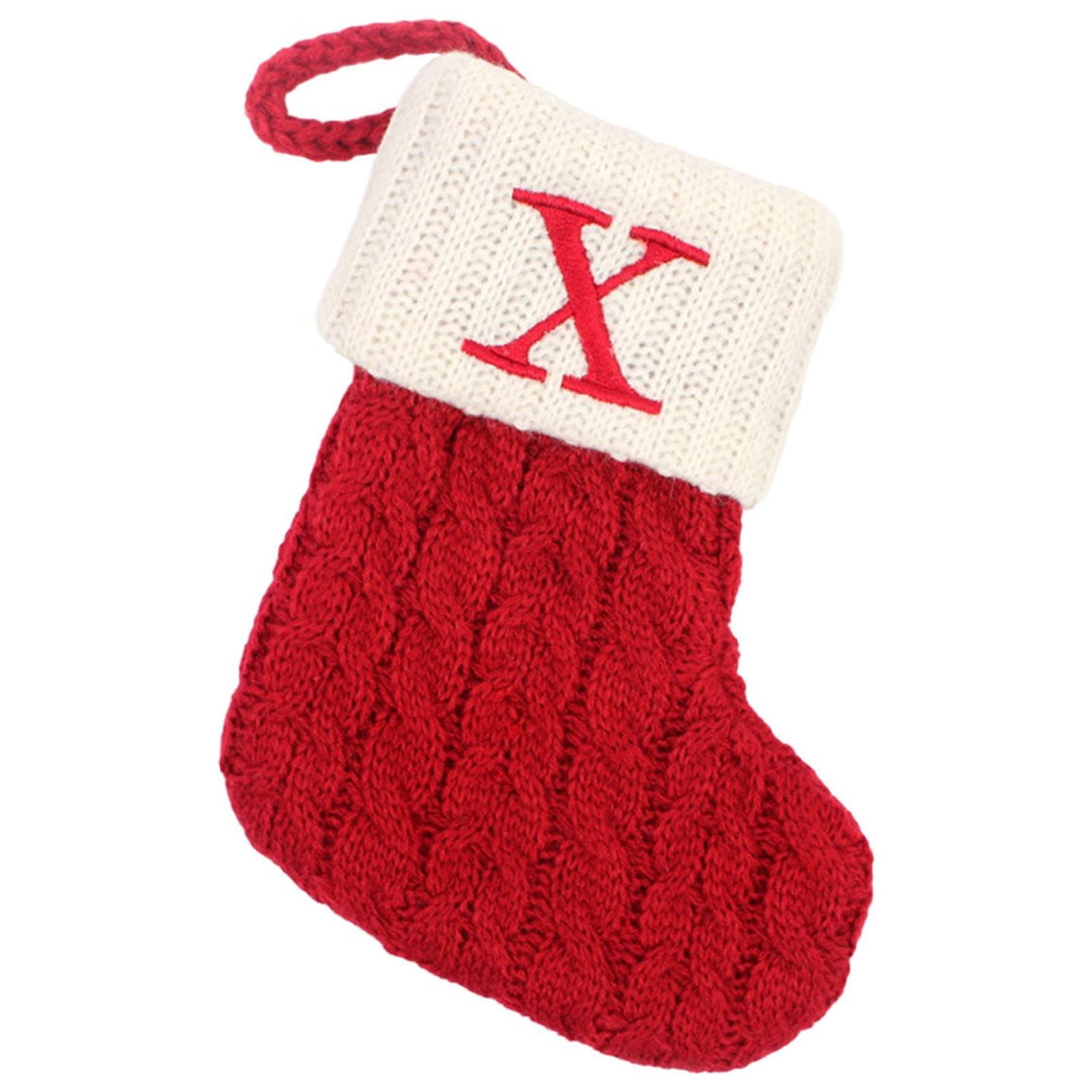 2DXuixsh Framed Stained Glass Window Hangings Christmas Stockings With ...