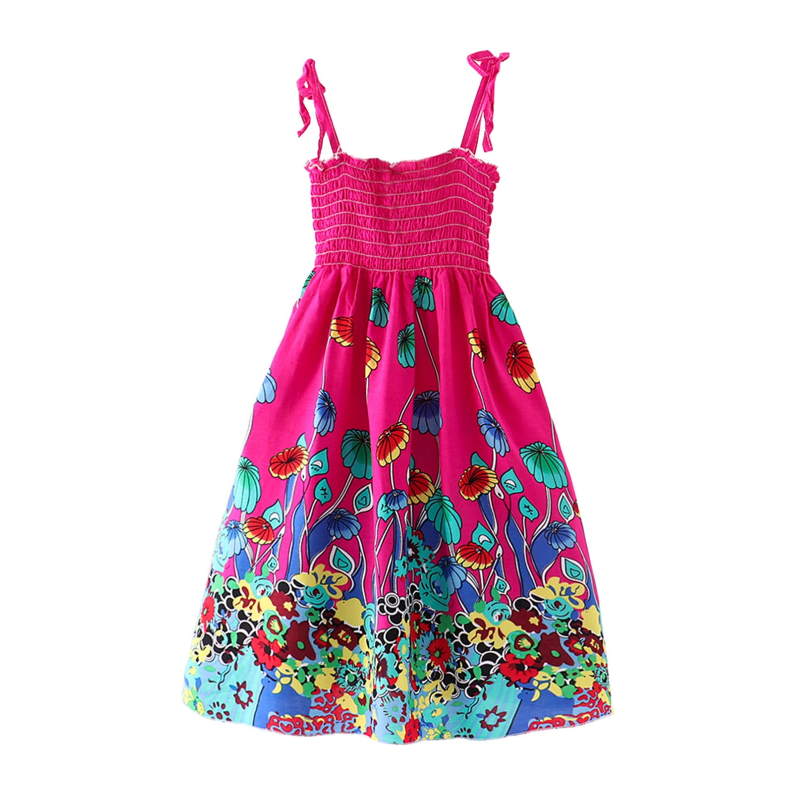 2DXuixsh Girl Dresses 3 Years Toddler Kids Girls Floral Bohemian ...