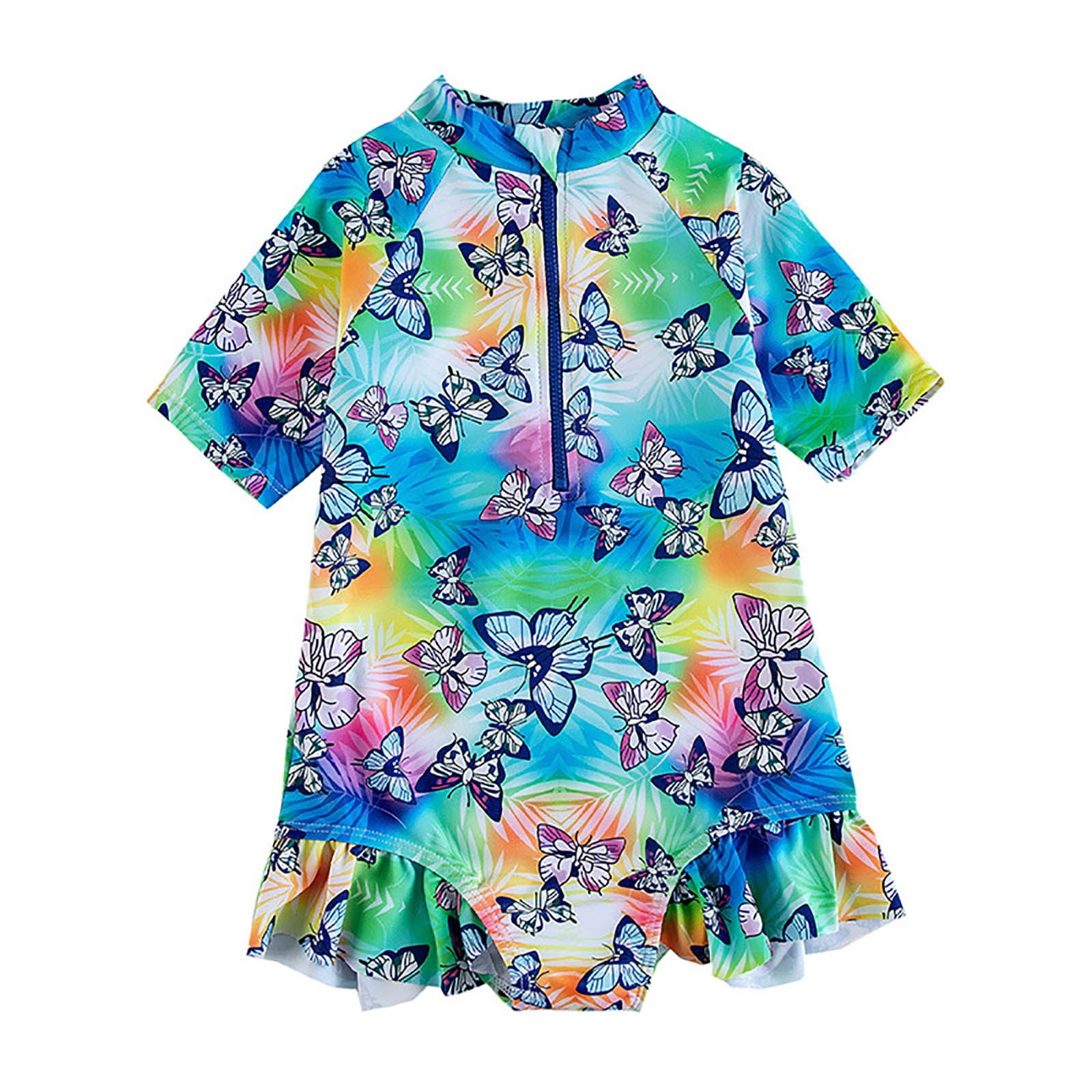 2DXuixsh Girls' 1 Piece Swimsuits Summer Swimwear Cute Print Romper ...