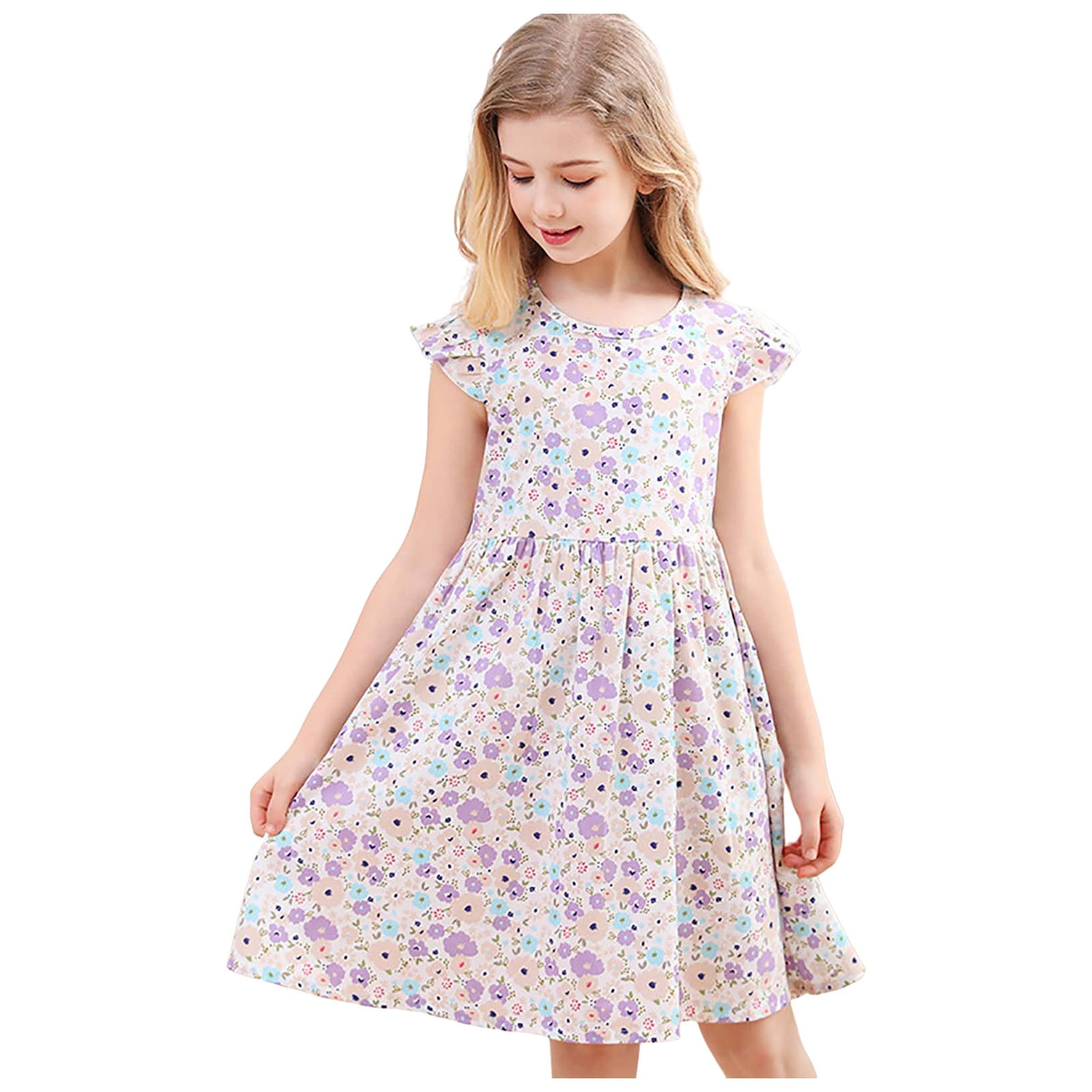 2DXuixsh Girls Dress Clothes Flower Girl Dresses for Wedding Party ...