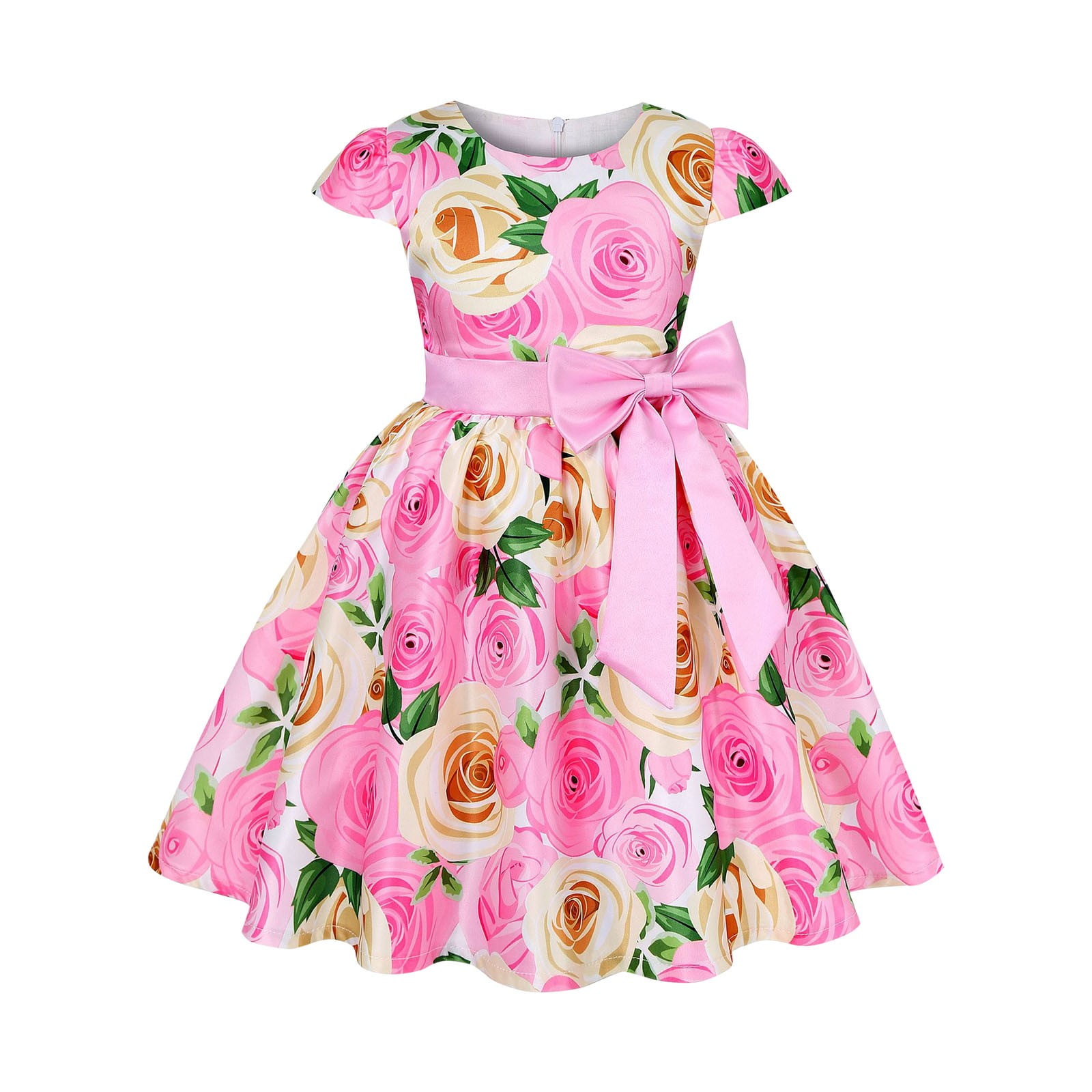 2DXuixsh Girls Party Dresses Size 10-12 Girls' Dress Summer Girls' New ...