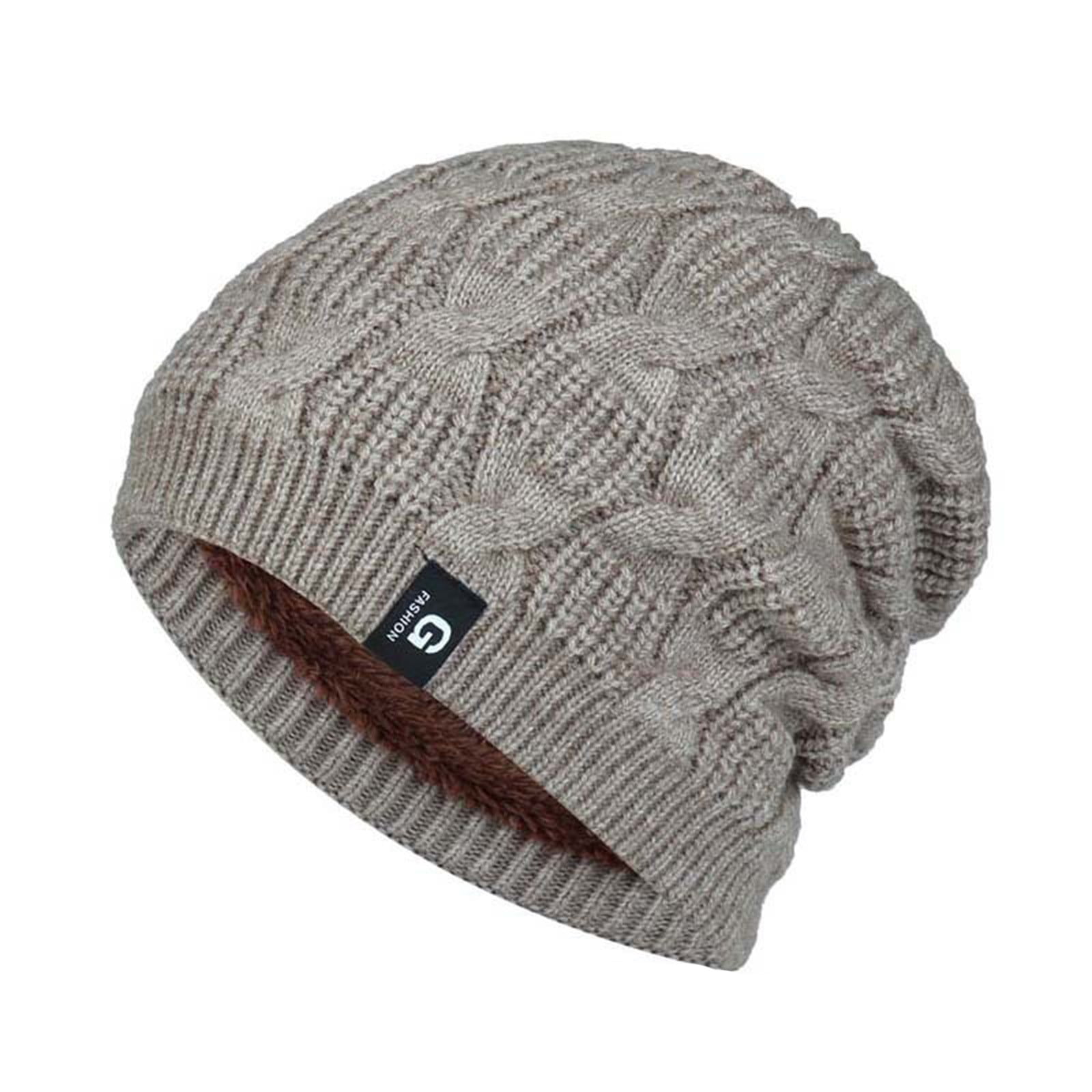 2DXuixsh Hats for Men Women Hat Socks Hat Warm Cable Knit Hats Soft ...