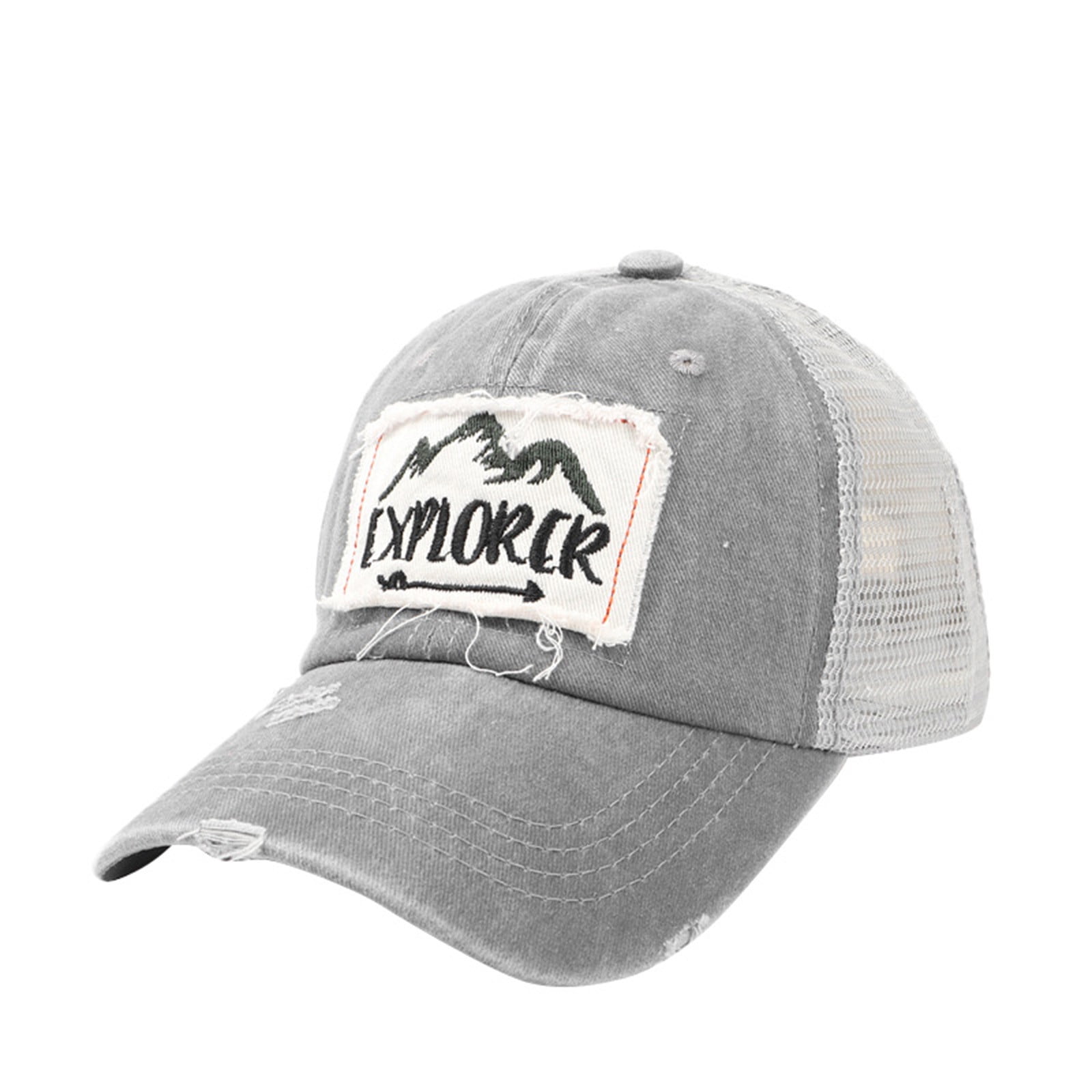 2DXuixsh Hats for Men Women Cap Embroidered Letters Hat Womens Mesh ...