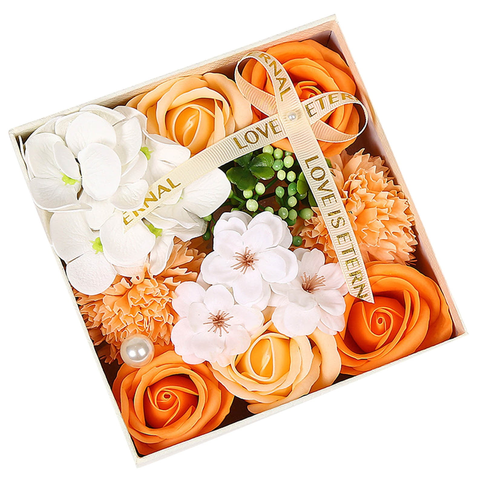 2DXuixsh House Decor Beautiful Floral Rose Carnation Flower Soap with ...