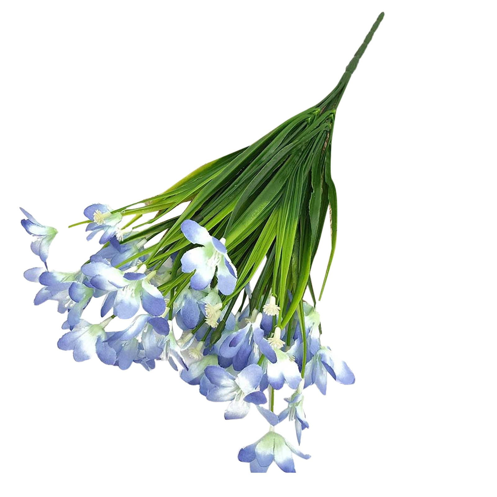 2DXuixsh House Decor Flowers 7 Forks Orchid Violet Outdoor Decoration ...