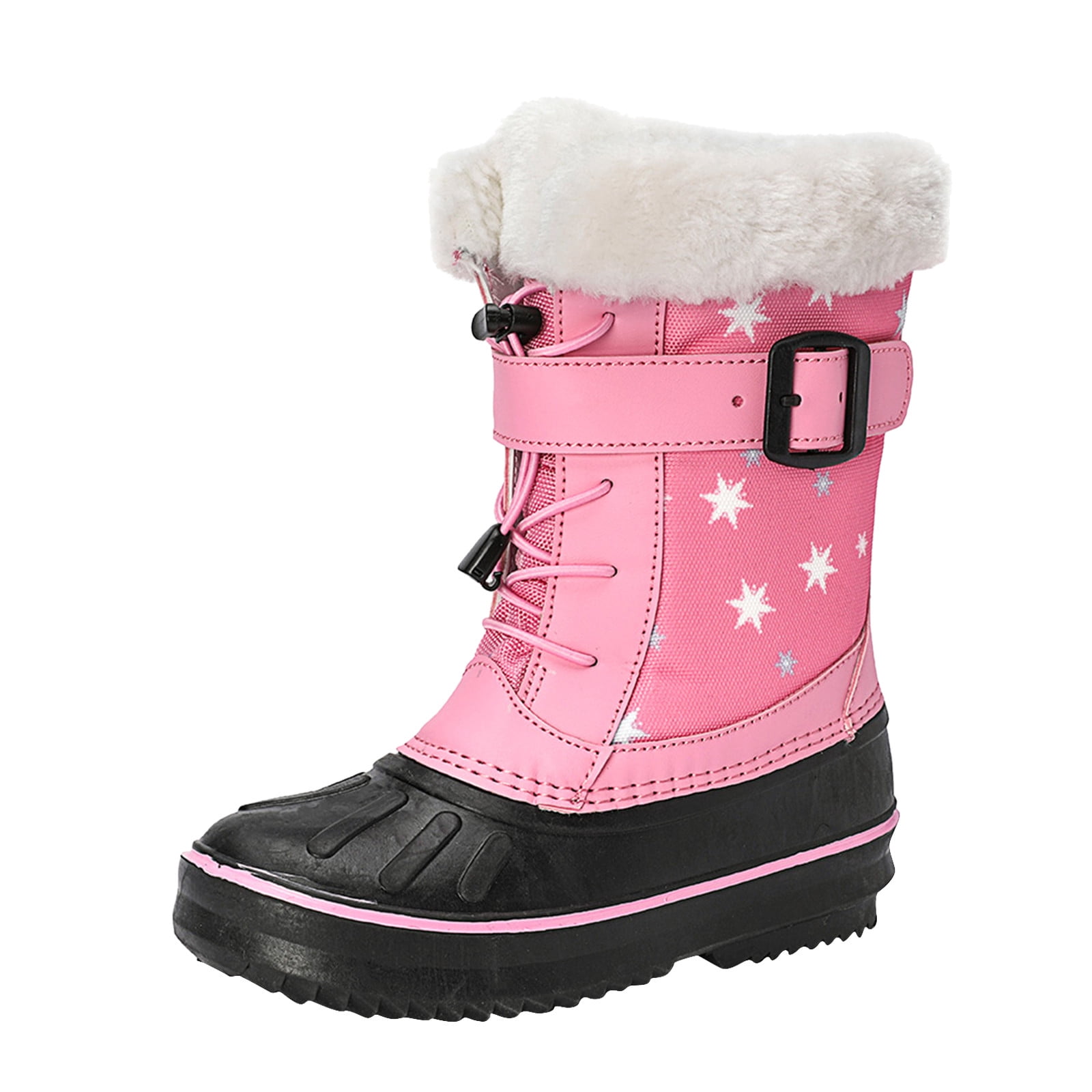 Jdefeg Kids Boots With Heels Children Shoes Snow Boots Girls Boys ...
