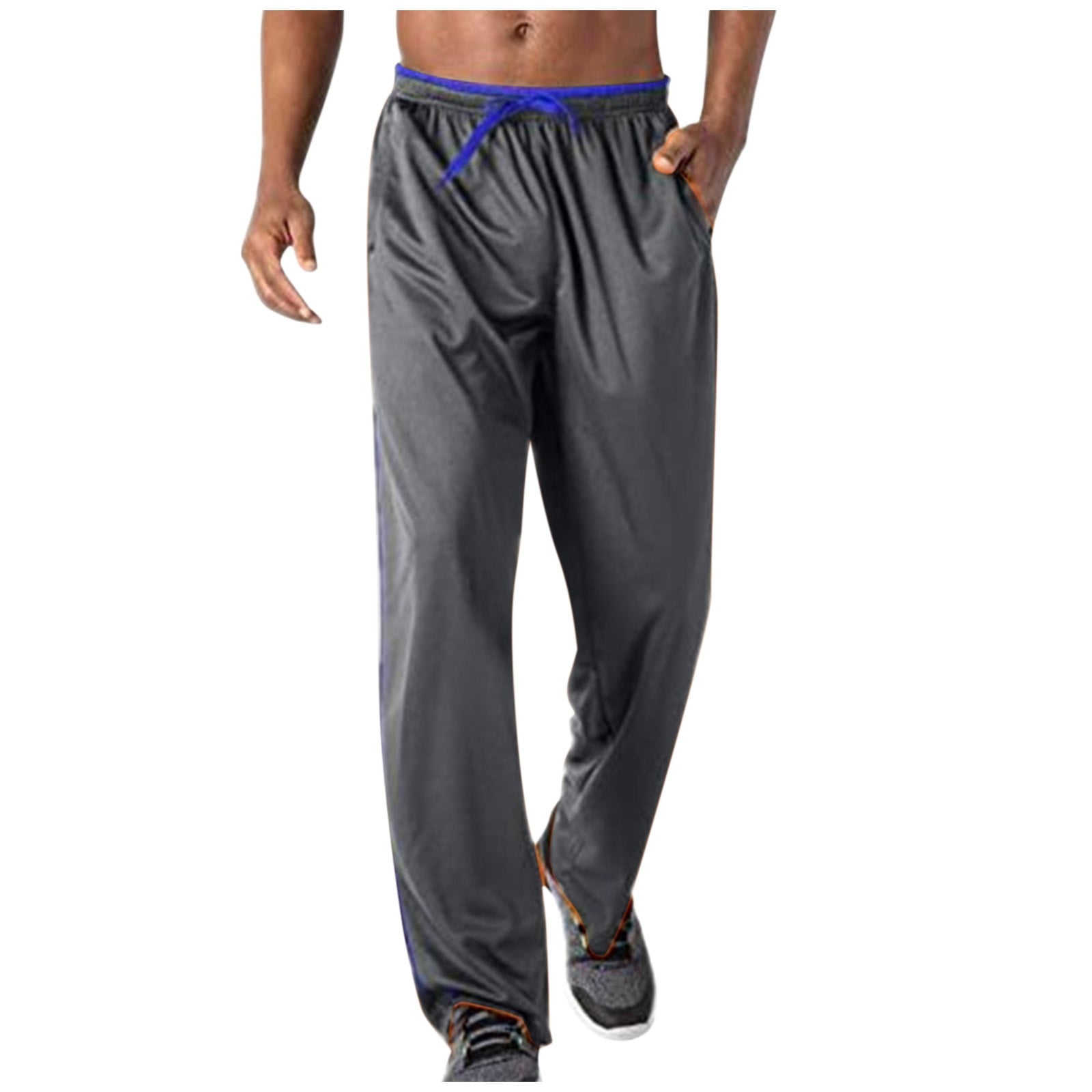 2DXuixsh Mens Elastic Waistband Pants Breathable Jogger Sweatpants Mesh ...