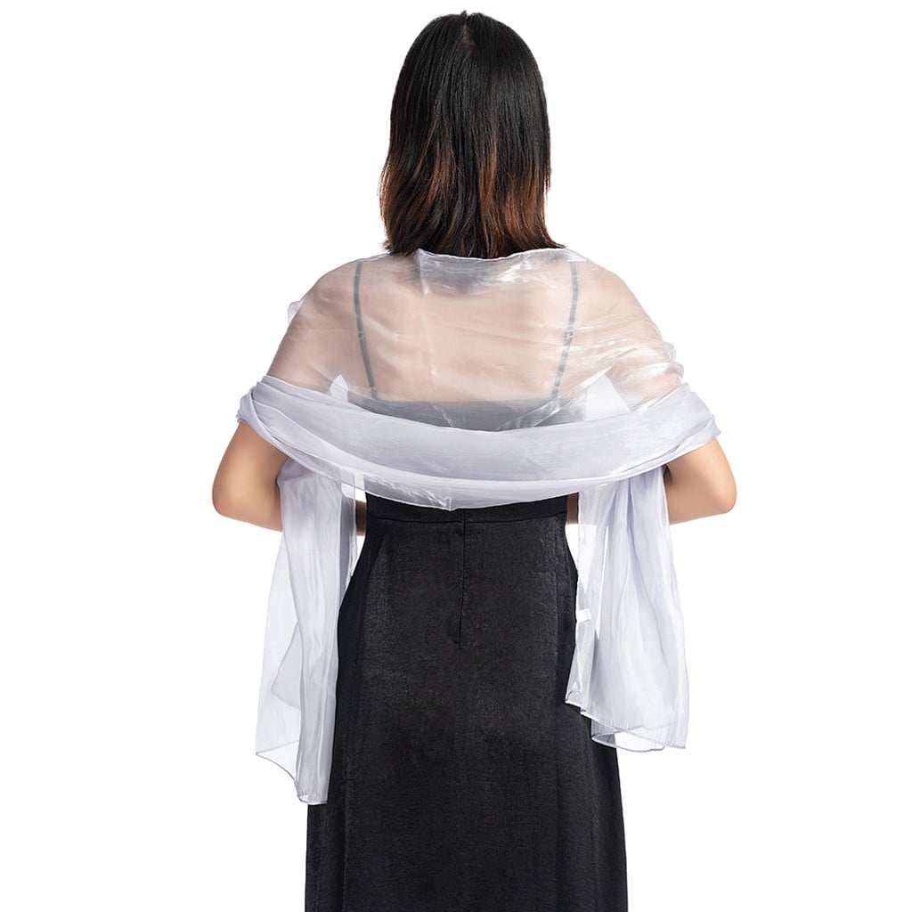 2DXuixsh Soft Blanket Scarf Wedding Party Color Dress Shawl Scarf ...