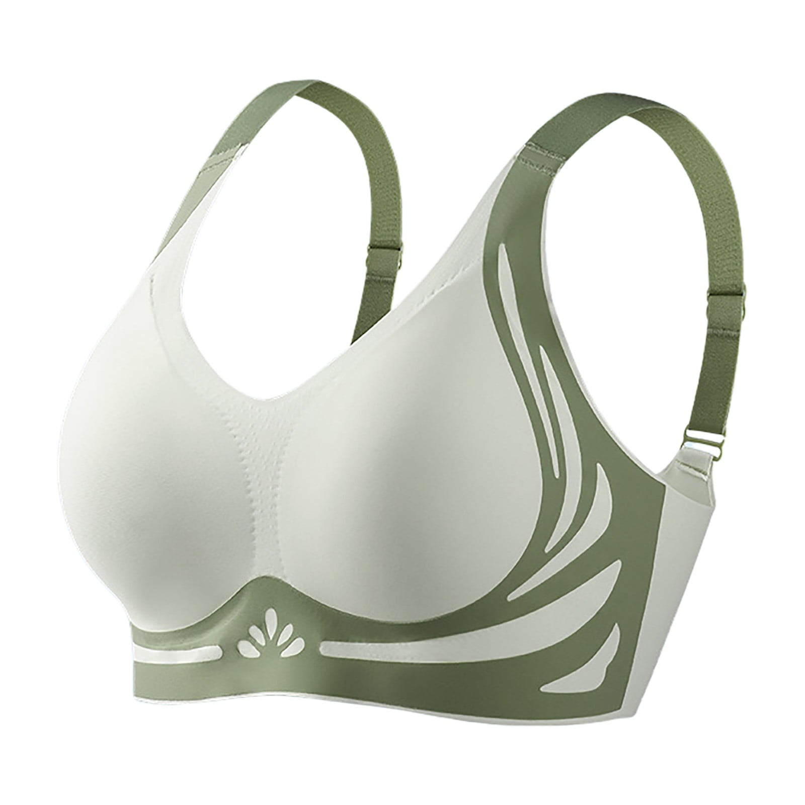 2DXuixsh Women's Bras Comfort Push up Full Coverage Wirefree Bra for Women Wireless Bra with ...