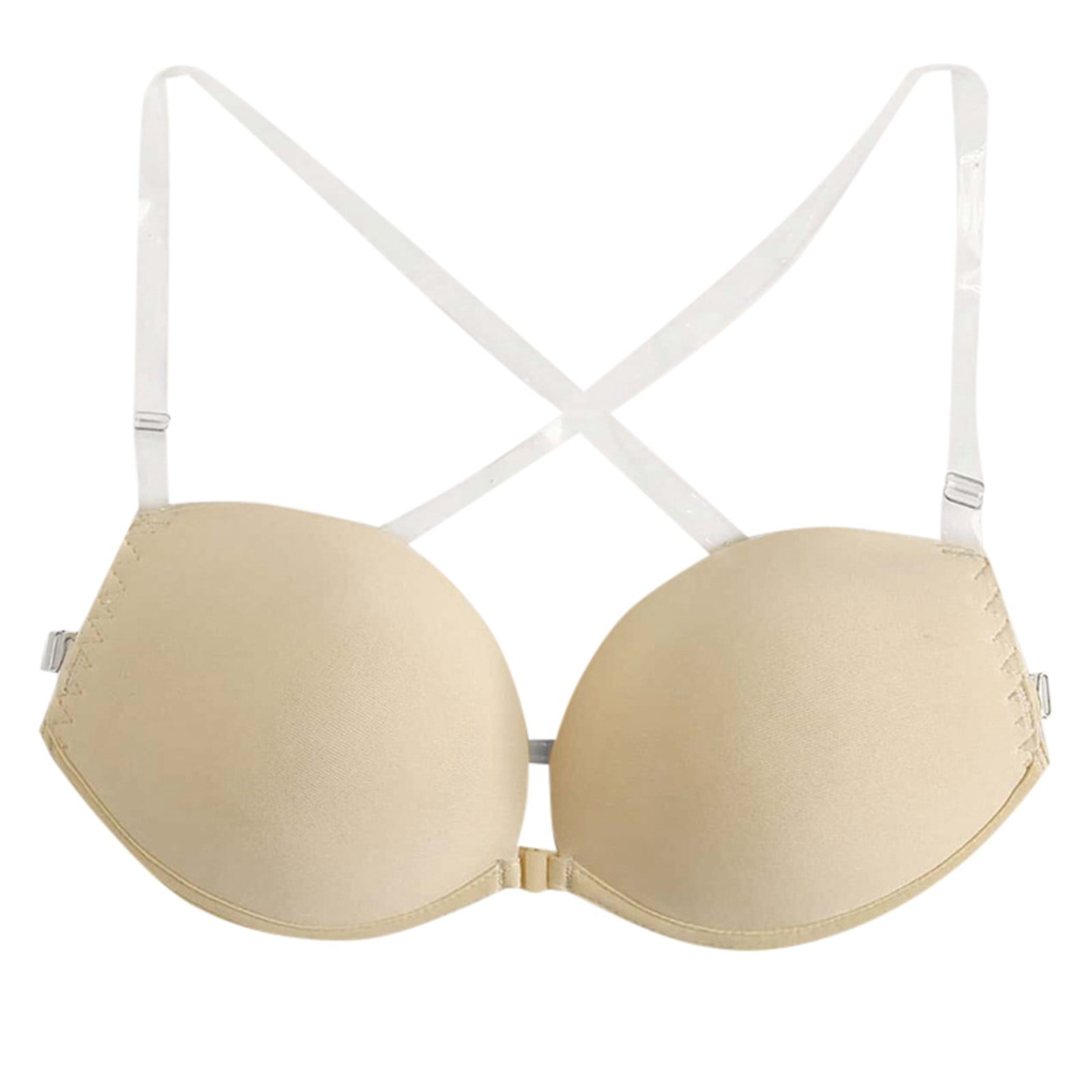 2DXuixsh Women's Bras Push up Bras Transparent Straps Base Wear ...