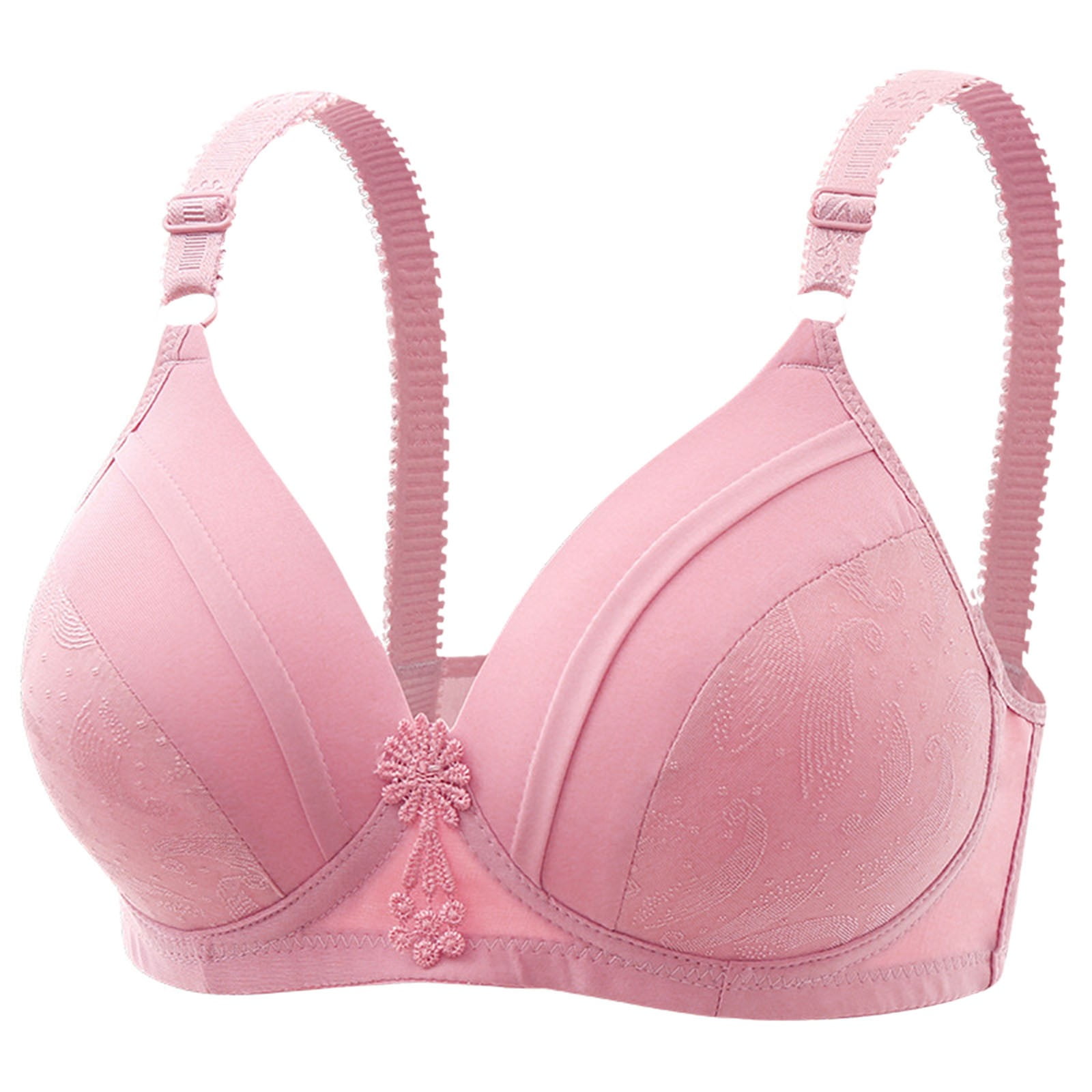2DXuixsh Womens Bras Full Coverage Bras Plus Size Lifting Lace Bra Back Button Shaping Cup ...